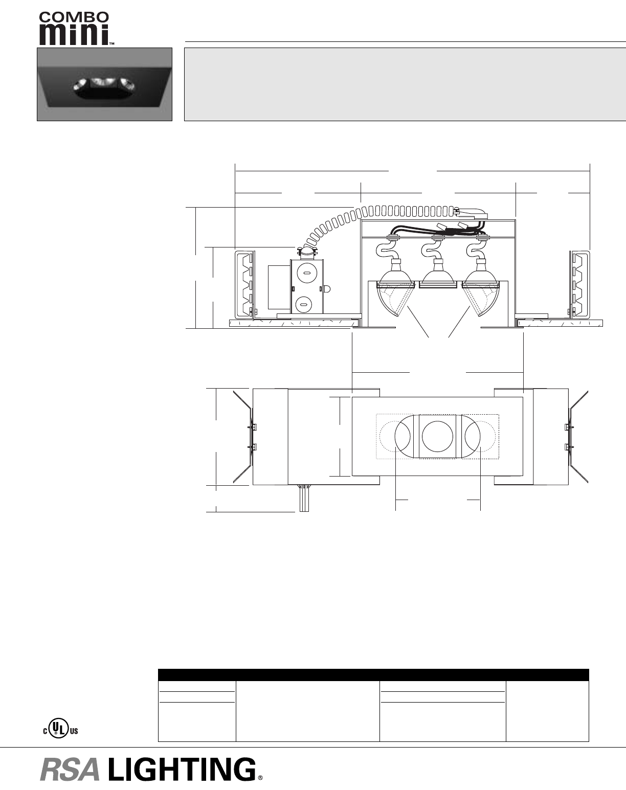 RSA Lighting LLC CM3W Manual