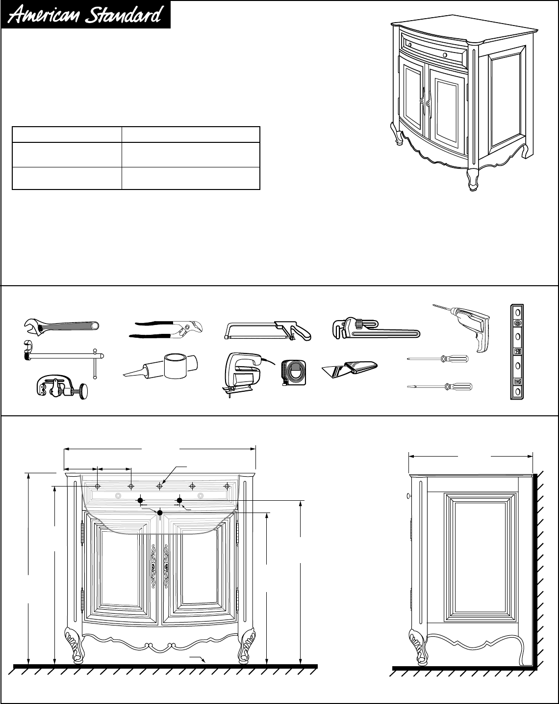 American Standard 9532.200 Manual