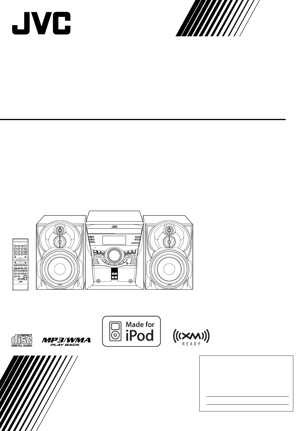 JVC MX-KC58 Manual