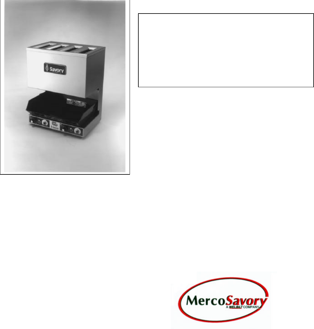 Merco Savory PD-4 Manual