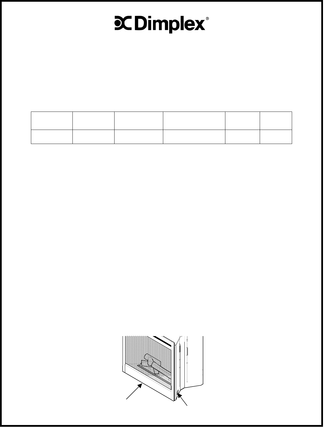 Dimplex BF392SD Manual